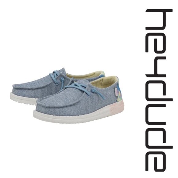 Hey Dude | Shoes | Hey Dude Blue Rainbow Wendy Youth Sparkle Denim ...